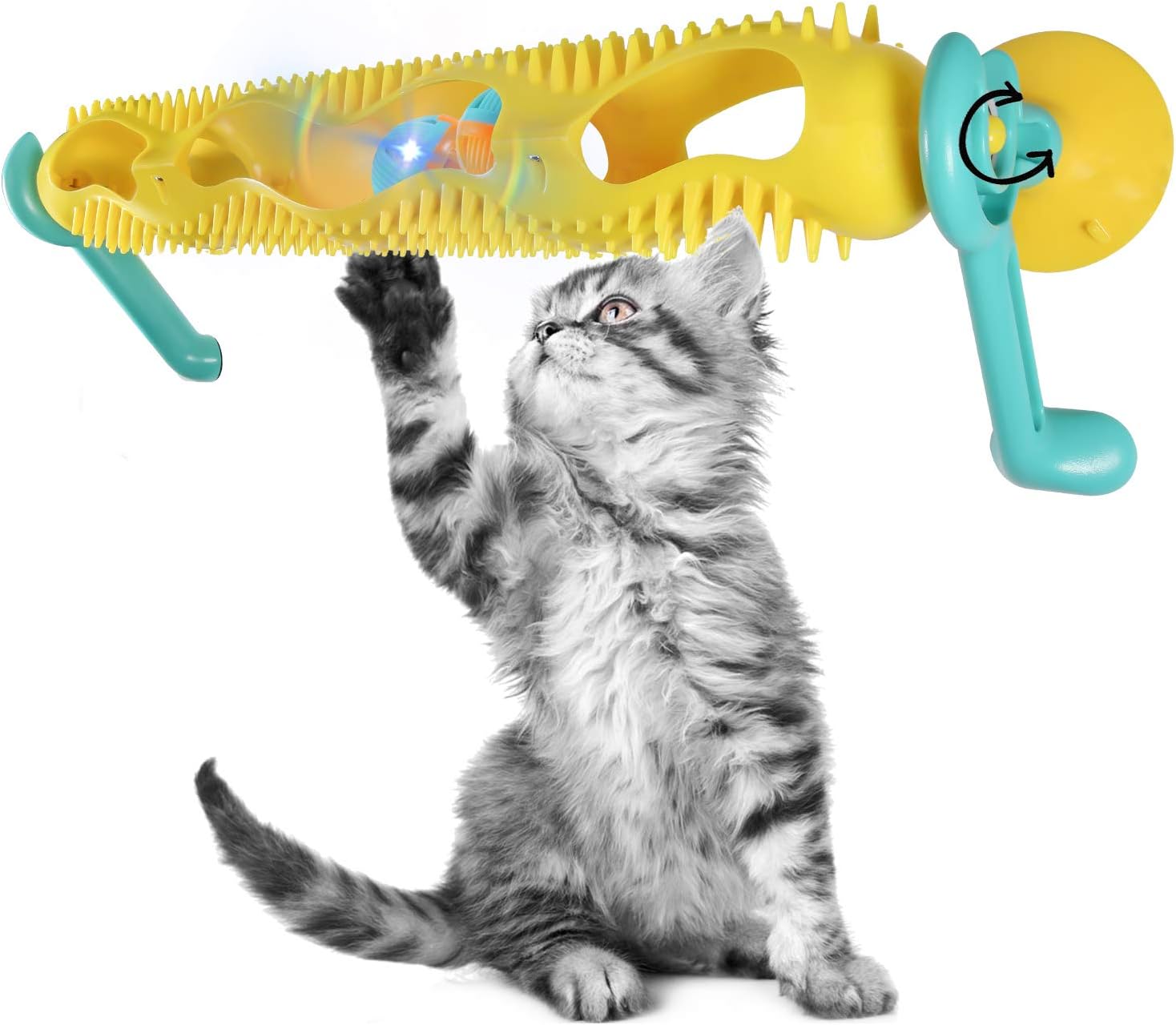 Amazon.com : SU87HOMU Cat Interactive Toys, Cat Turntable Tower ...