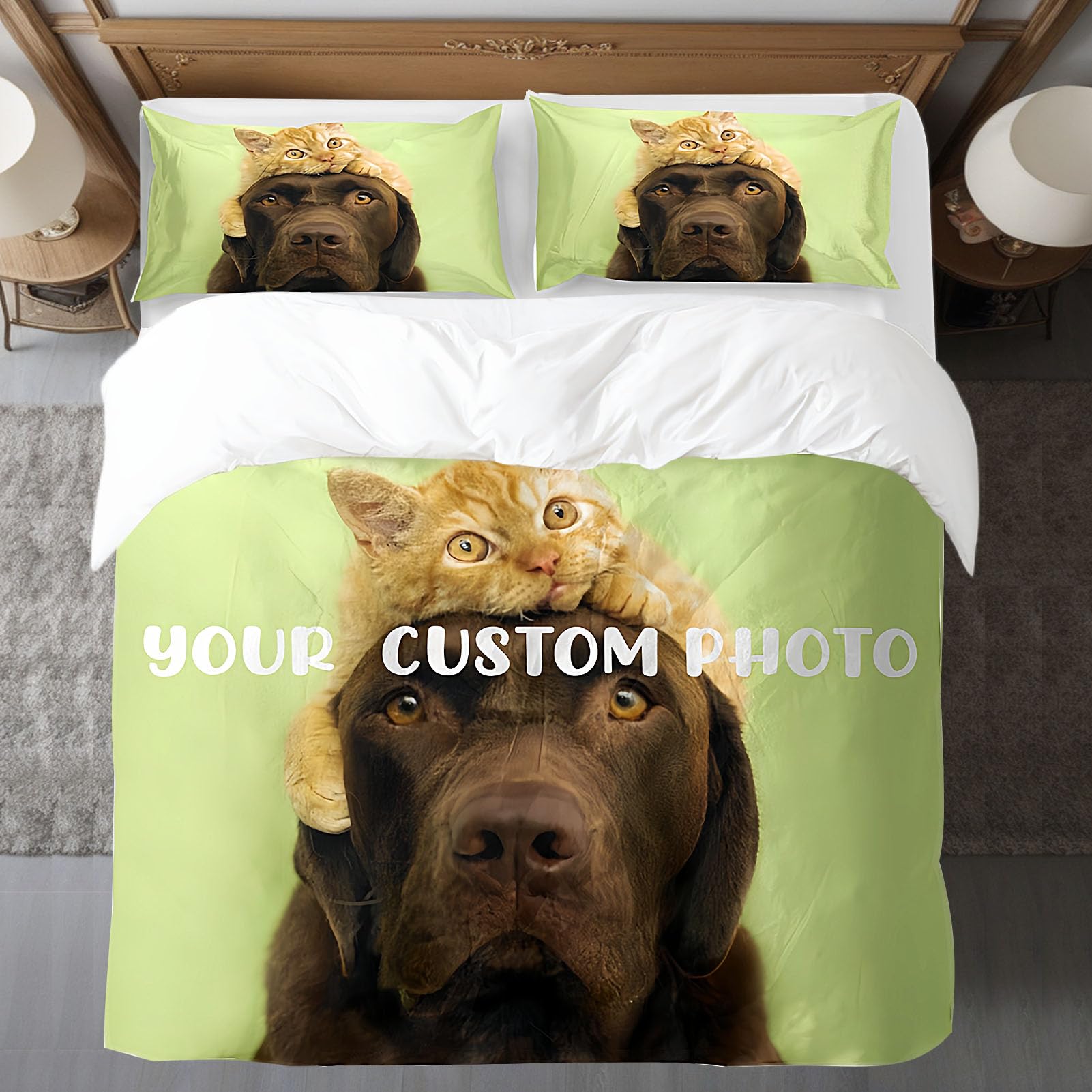 Kitlay Personalised Duvet Cover Double/Single,Customised Bedding King ...