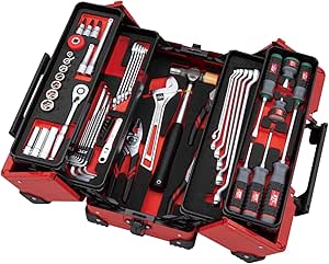 Kyoto Machine Tools (KTC) 9.5 sq. Standard Tool Set (Double Metal Case ...