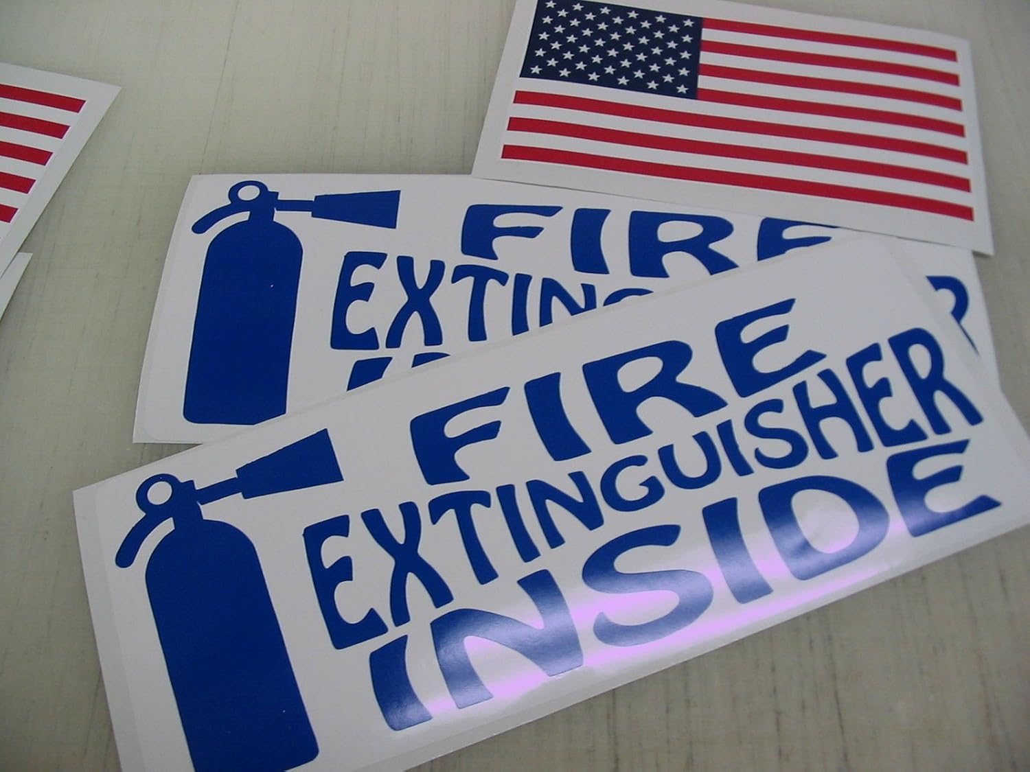 Amazon.com: Blue Fire Extinguisher Inside Decal Stickers to Fit: Tow ...