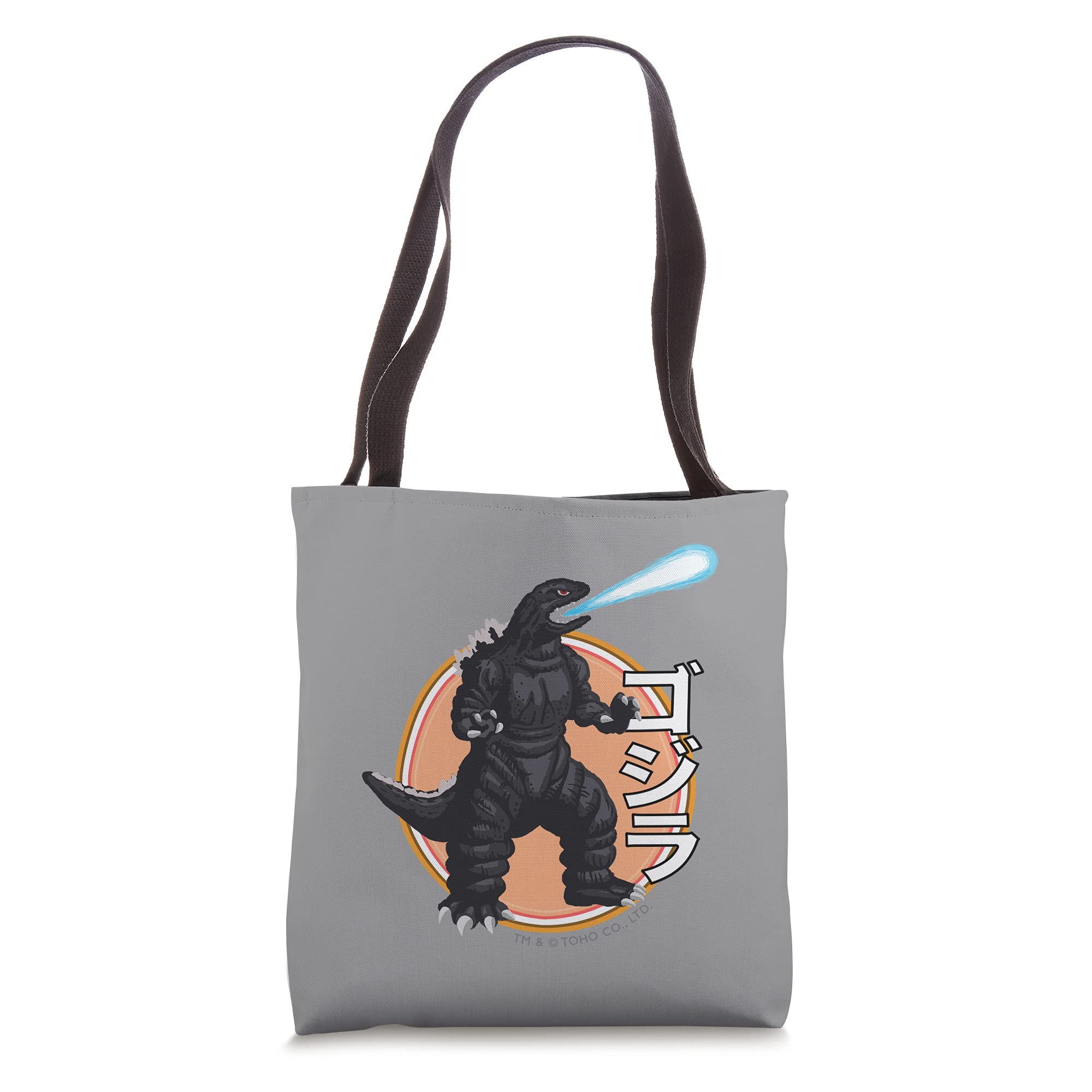Godzilla Illustrated Light Blue Tote Bag In Winter Godzilla Illustated ...