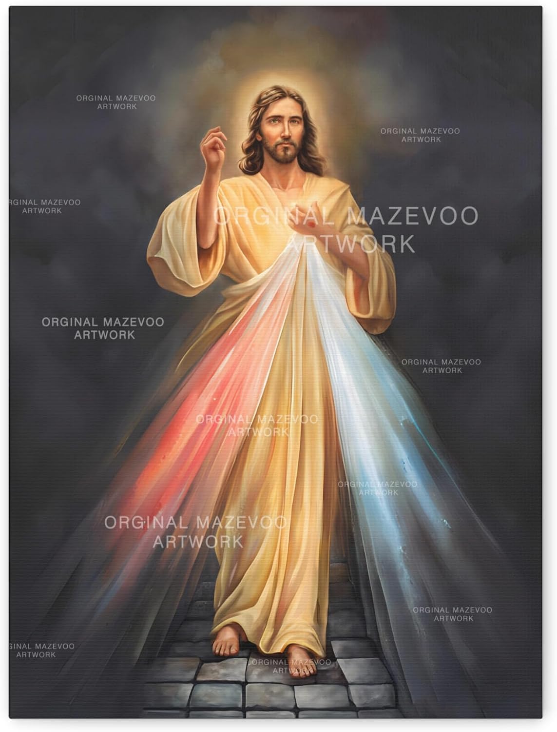 Amazon.com: Mazevoo Orginal Christian Wall Art (Divine Mercy, 16" X 20 ...