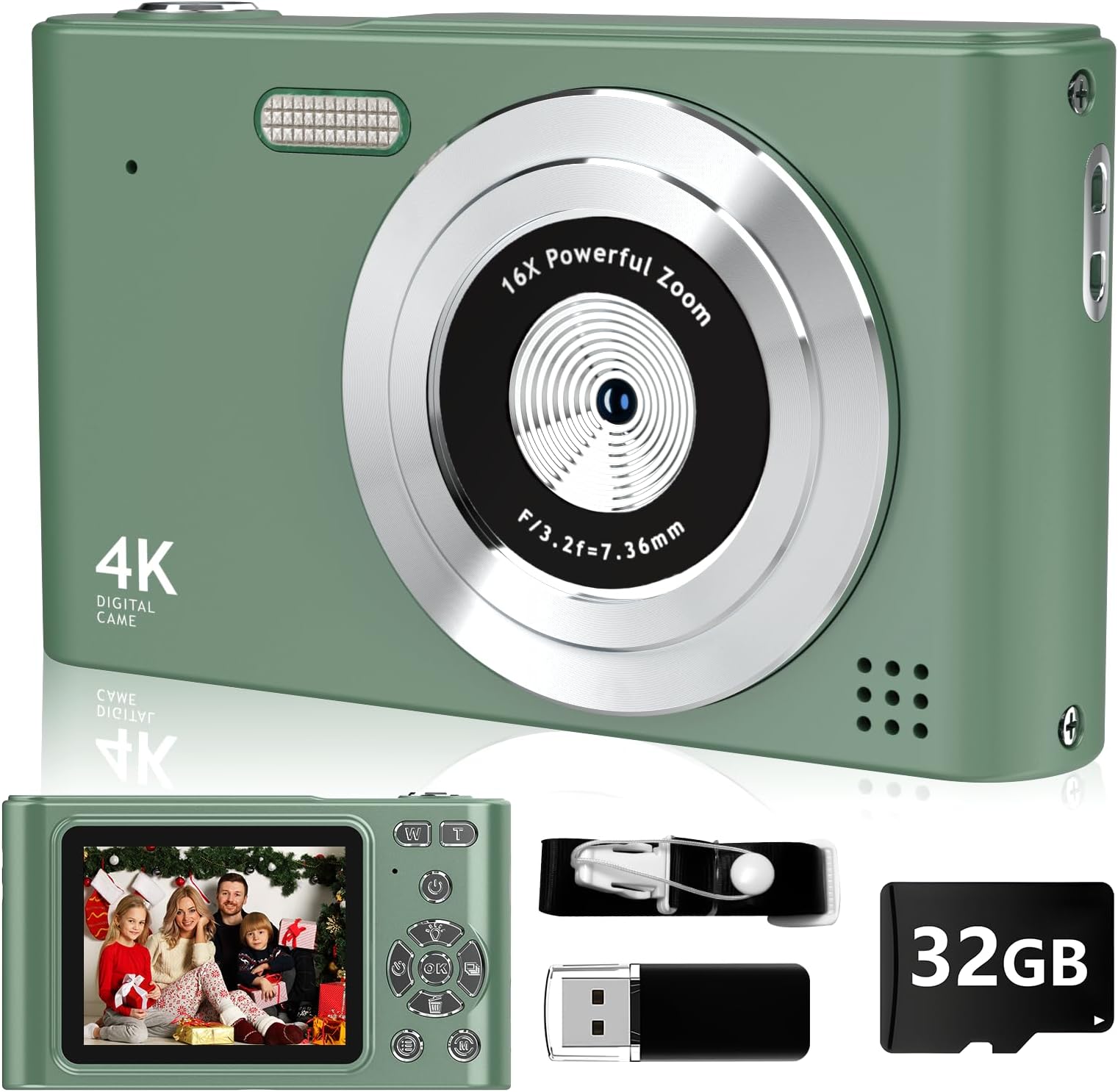 Amazon.com : Digital Camera FHD 1080P with 32GB Card,44MP Point and ...