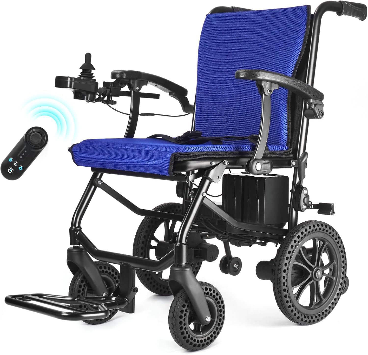 Amazon.com: DeerPlanet 25 Miles Electric Wheelchairs for Adults Lightweight Foldable, 30 Lbs ...