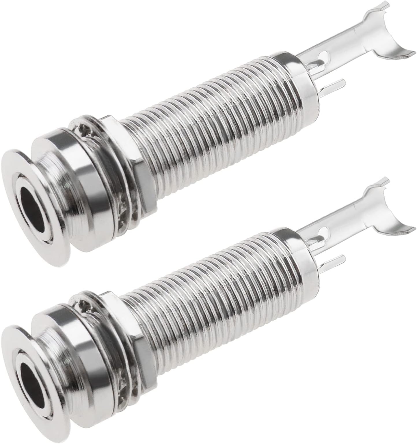 EMSea 2PCS Cylinder End Pin Output Jack 1/4 Inch 6.35mm Stereo Barrel ...