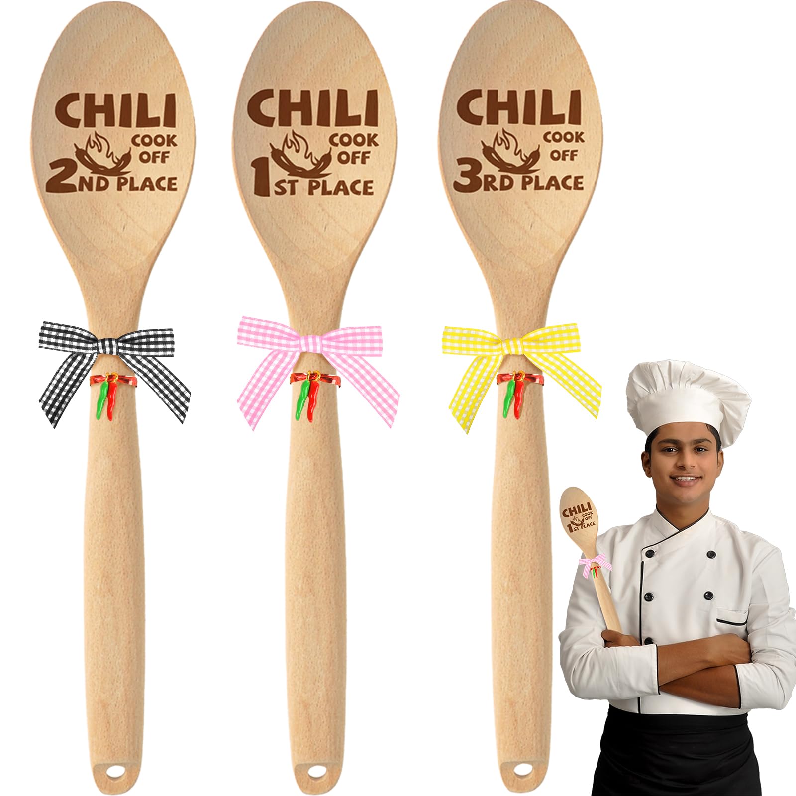 Amazon.com: 3 Set Chili Cook off Award Prizes Trophies 1st 2nd 3rd ...