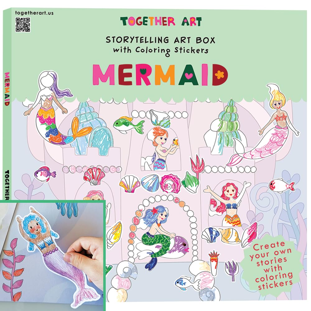 Amazon.com: Together Art Mermaid Storytelling Art Box – 7 Creative ...