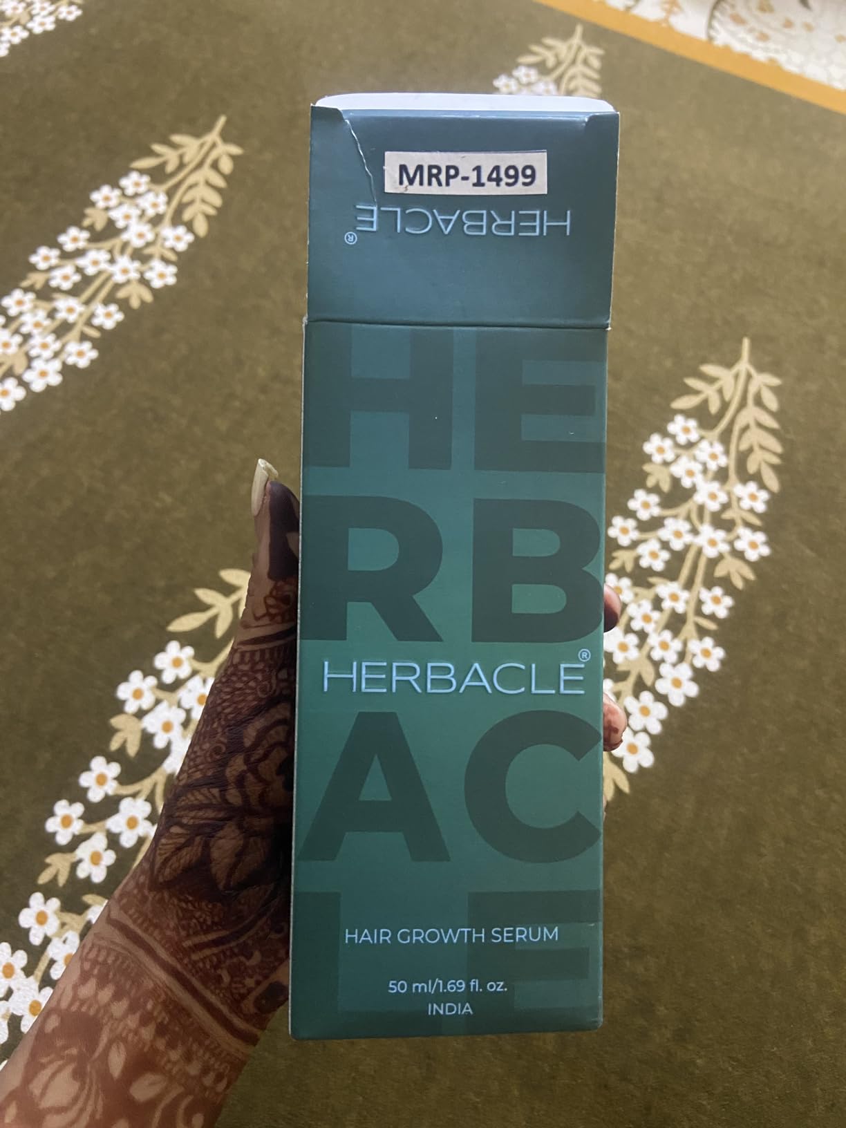 Buy Herbacle hair growth serum with 5% Redensyl, 5% Capixyl, 5% ...