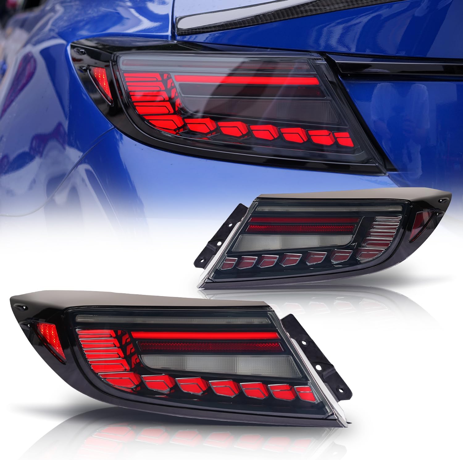 Amazon.com: Archaic LED Tail Lights Compatible for Toyota GR86 Subaru BRZ 2nd Gen ZN8/ ZD8 2022 ...