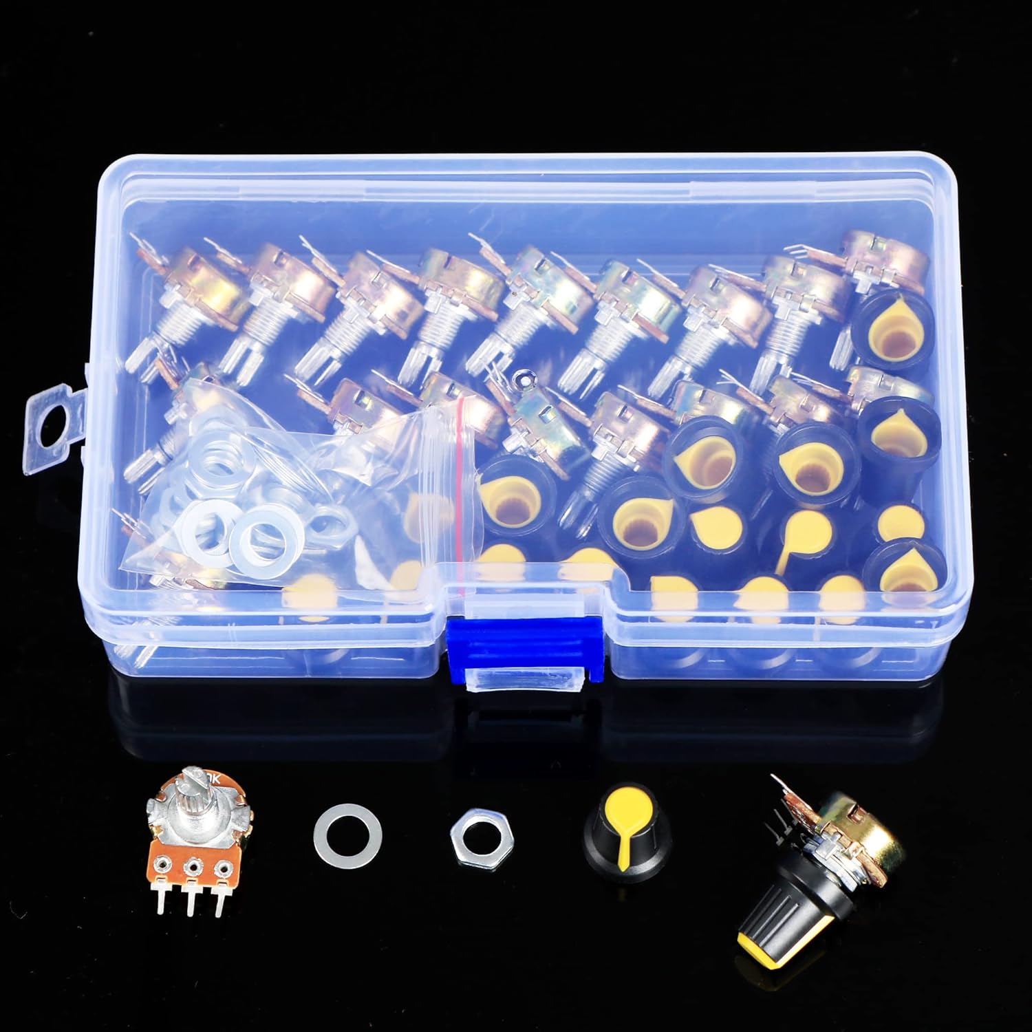 10K Linear Rotary Potentiometer with Knob - 20 Sets in Nepal at NPR ...