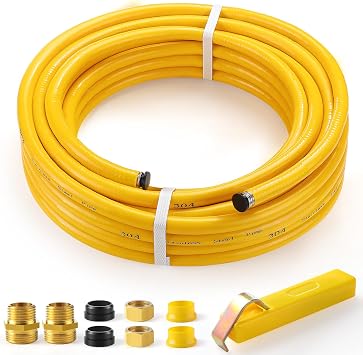 Amazon.com: 1/2" CSST Gas Line for Natural Gas & Propane | Flexible ...