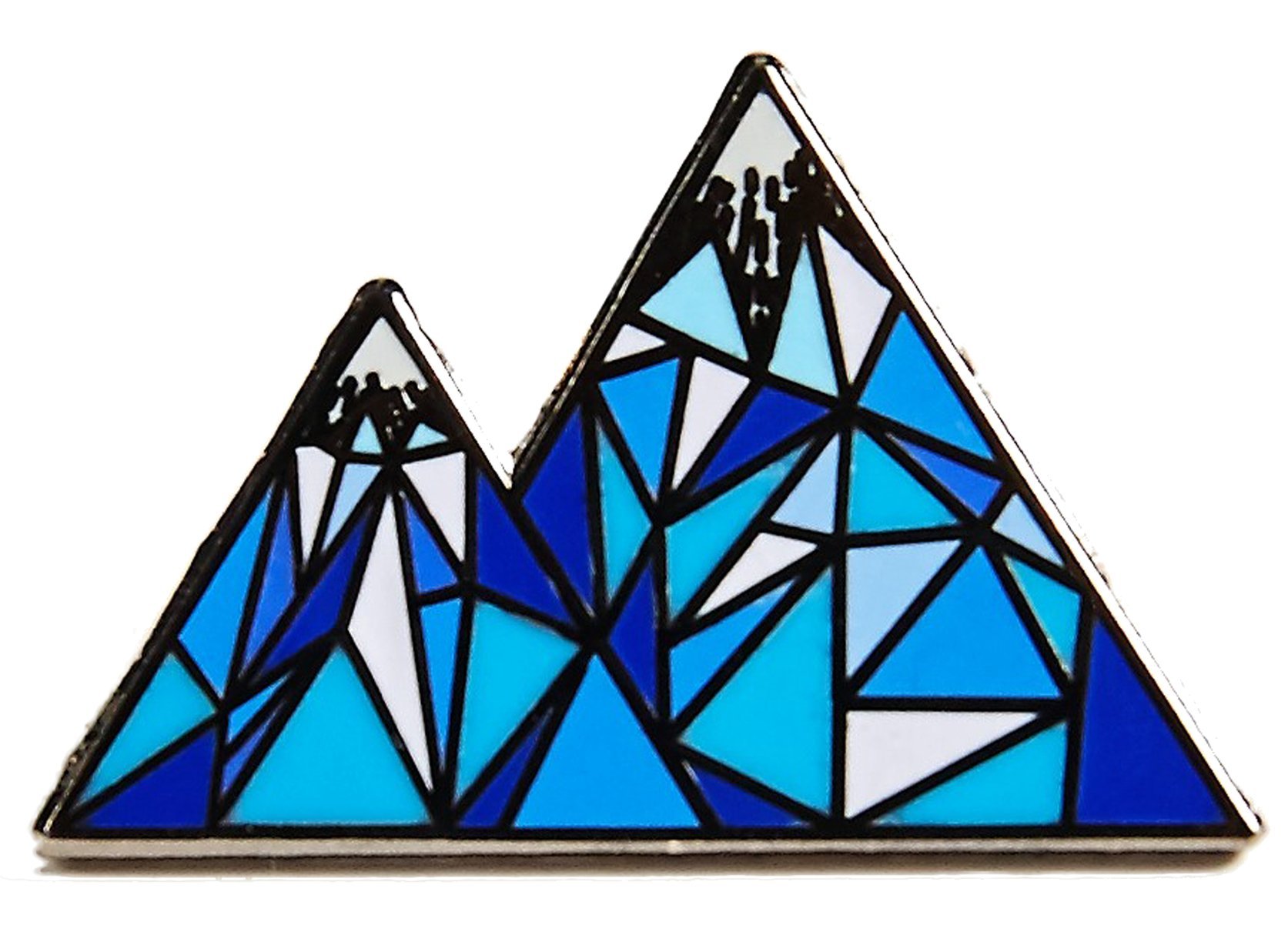 Amazon.com: Real Sic Geometric Mountain Enamel Pin - Lapel Pin Series ...