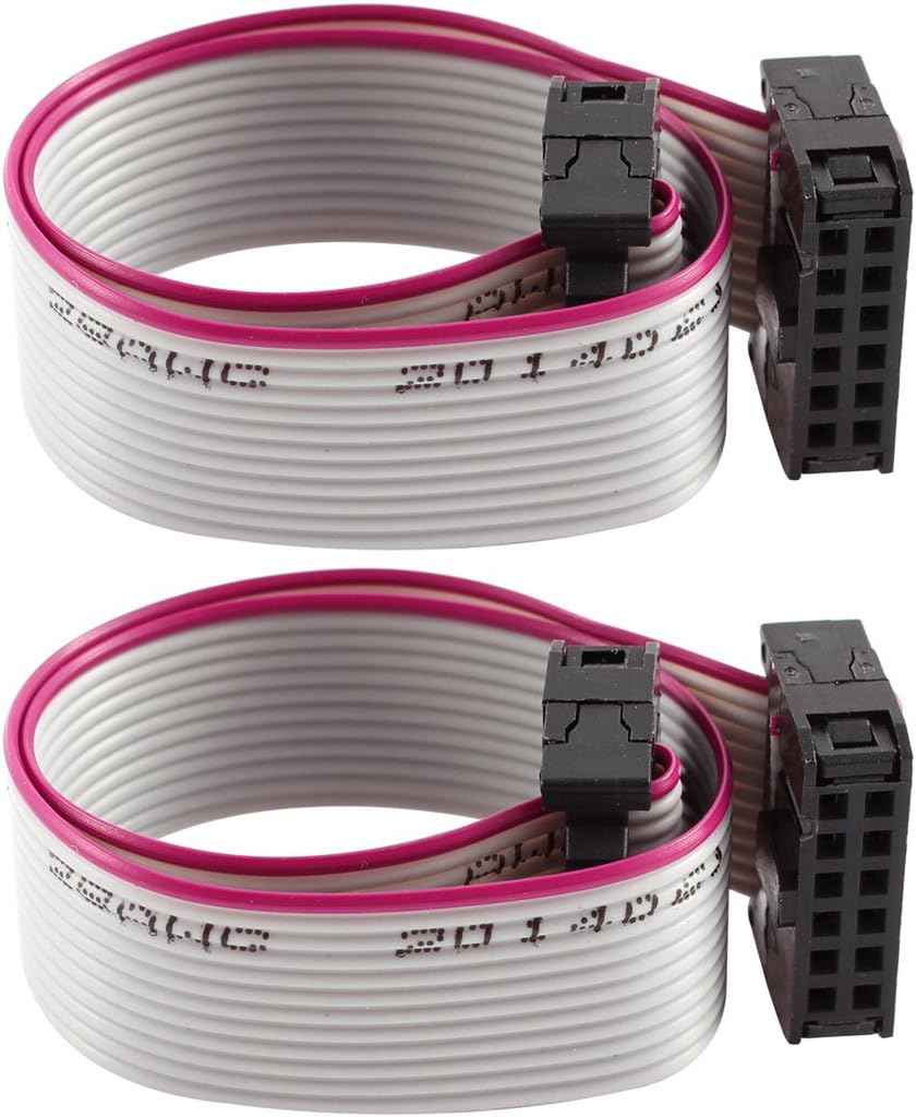 Amazon.com: IIVVERR 2 Pcs FC-12P IDC 12P F/F Hard Drive Data Extension ...