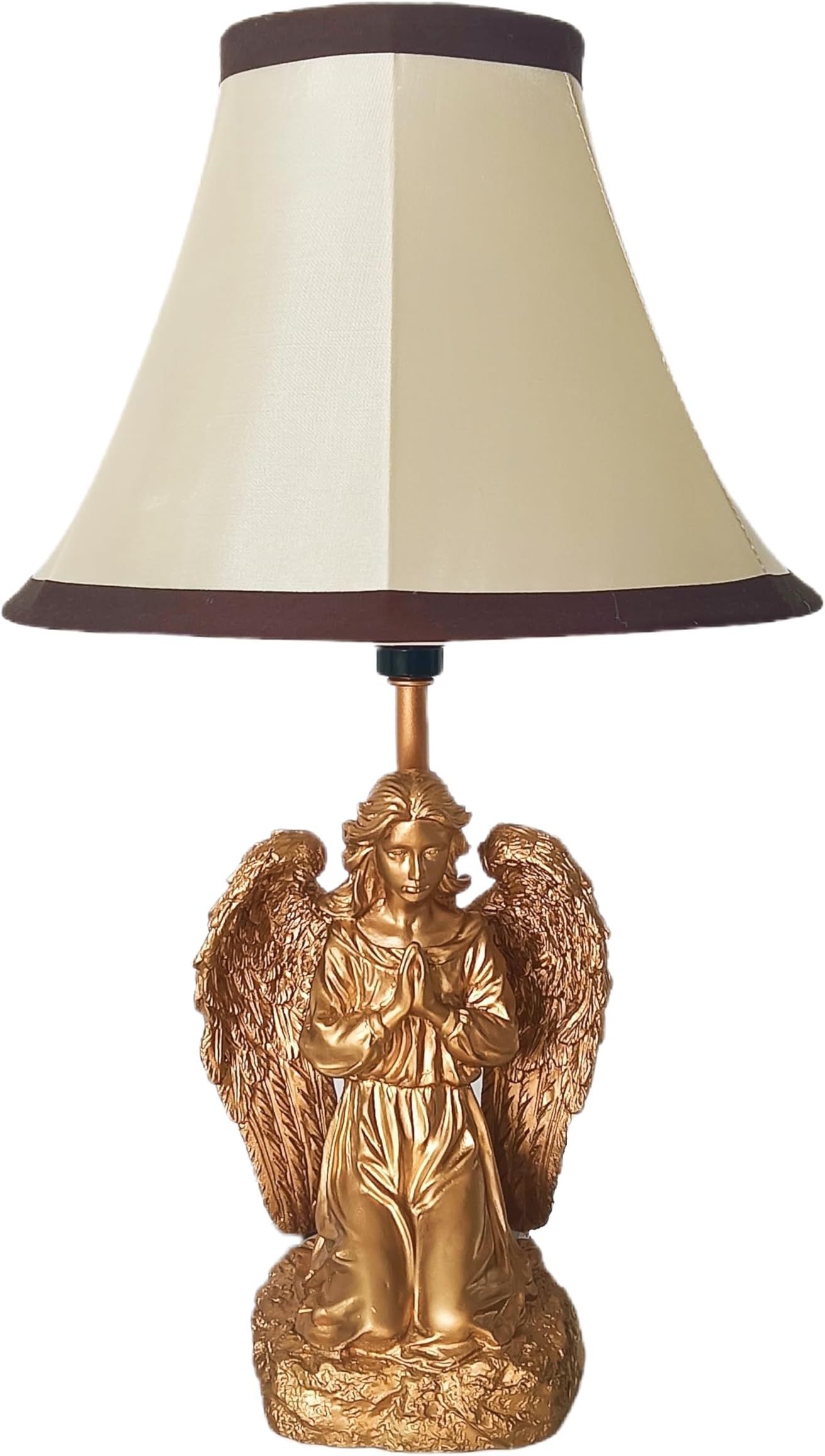 Aotmkj Praying Memorial Angel Desk Lamp,Hand-Painted Resin Prayer Angel ...