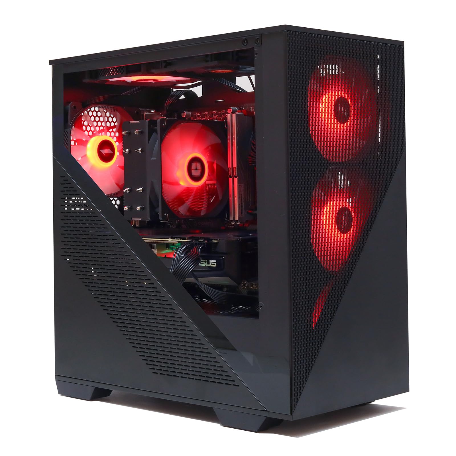 Amazon.com: MXZ Gaming PC,Intel I7 12700F 12th Gen, RTX4060,16G DDR4, NVME 1 T, 6RGB Fans ...