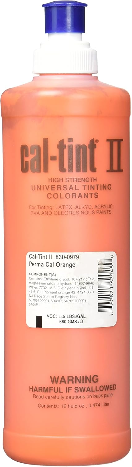 Chromaflo 830-0979 Cal-Tint II 16-Ounce Colorants, Permanent Orange ...