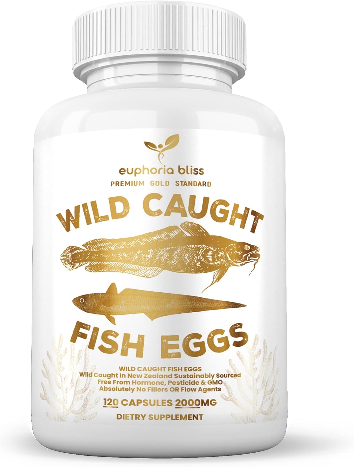 Wild Caught Fish Eggs, Omega 3 Supplement Supports Brain, Heart ...