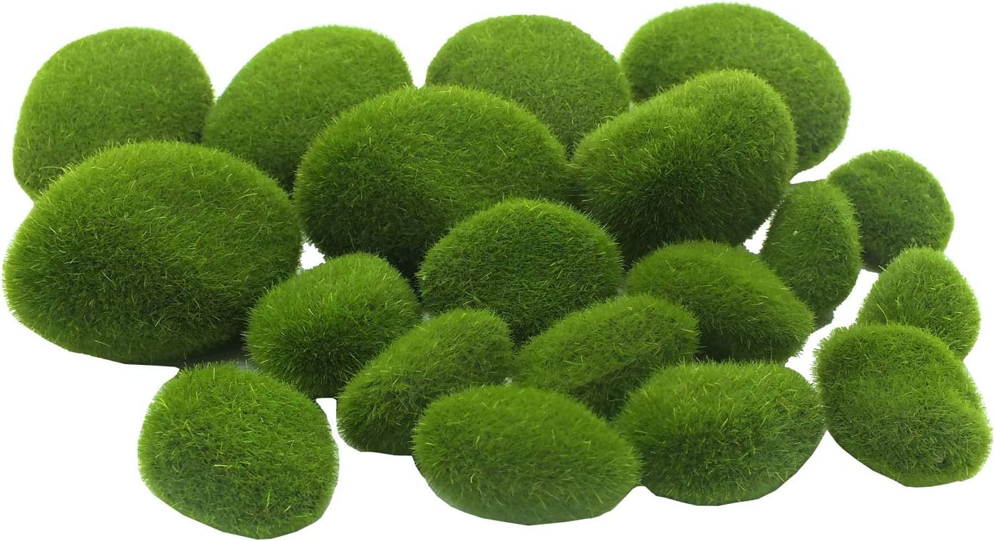 Amazon.com: Vincilee 19 Pieces Artificial Moss Moss Balls for DIY ...