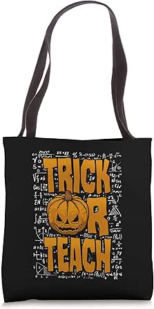 Amazon.com: Trick Or Teach Math Teacher Halloween Pumpkin Equations ...