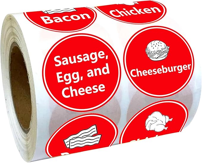Amazon.com : Wootile Bacon Stickers Chicken Sausage Egg and Cheese Deli ...