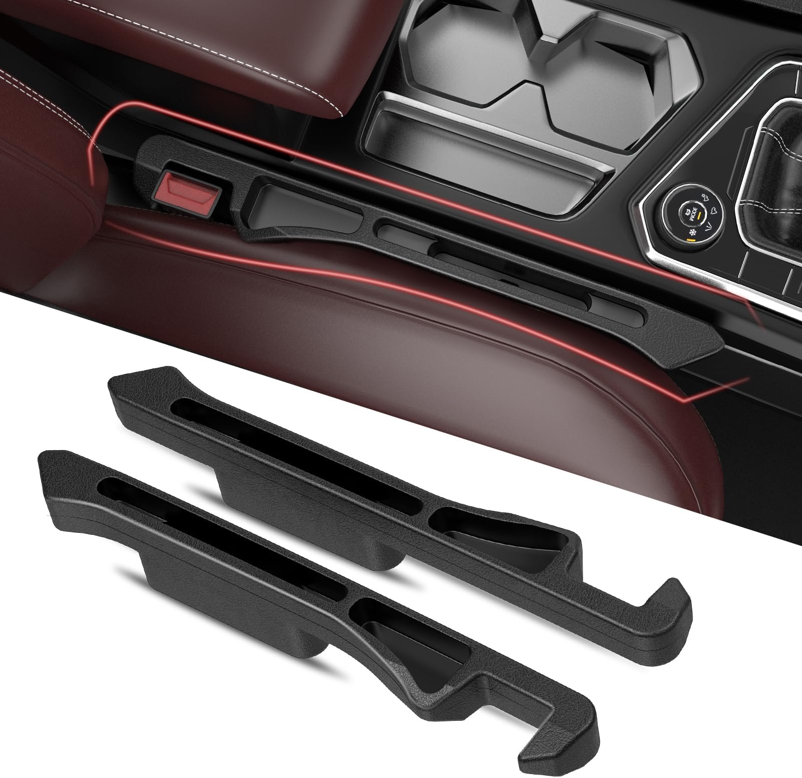 Amazon.com: Car Seat Gap Filler Organizer 2 Pack - Car Seat Gap Filler ...