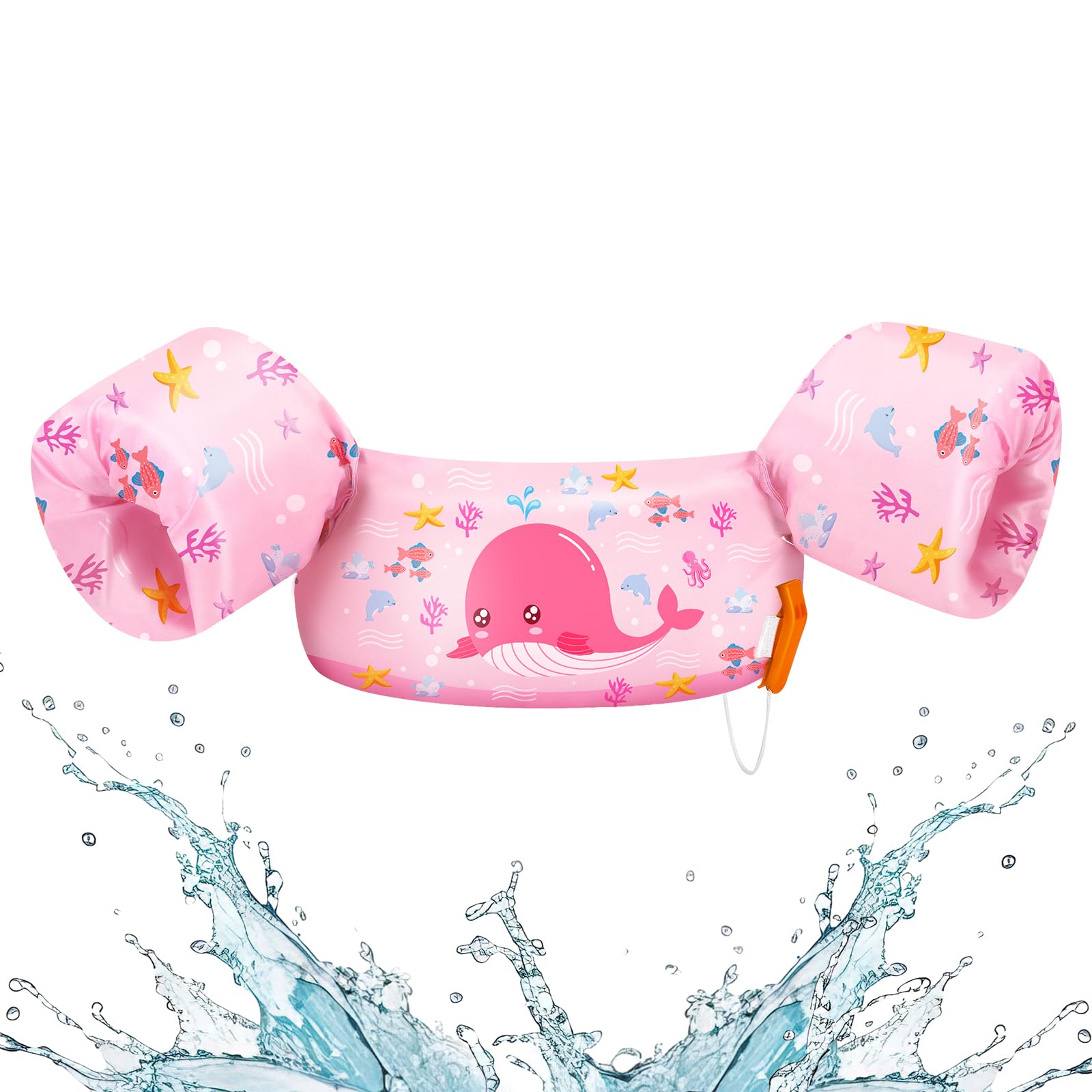 HeySplash Swim Vest for Kids, Toddler Pool Floaties Fit 20-50 Lbs ...