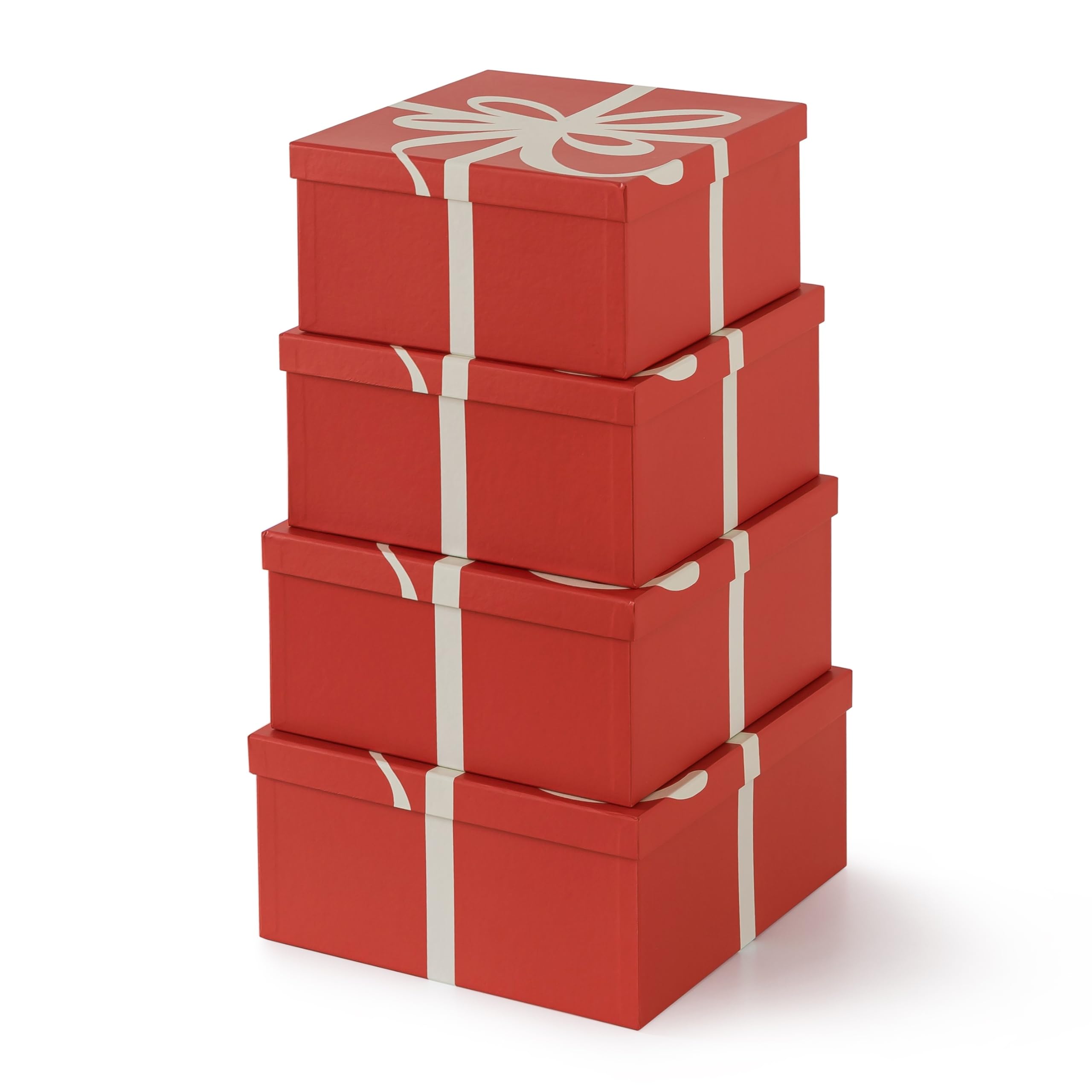 Amazon.com: Soul & Lane Christmas Square Decorative Boxes with Lids ...