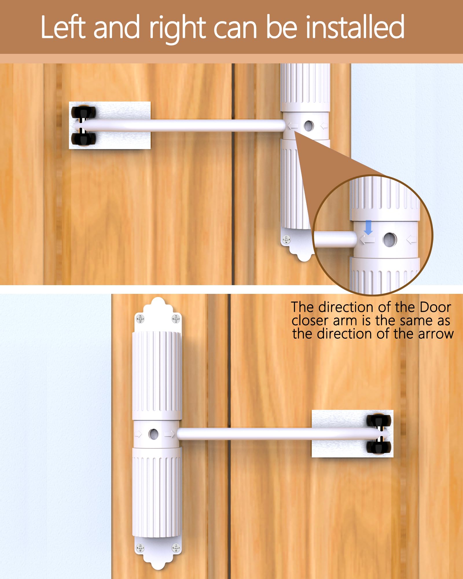 Self Closing Door Hinge Aluminium Auto Door Closer Door Closer Heavy