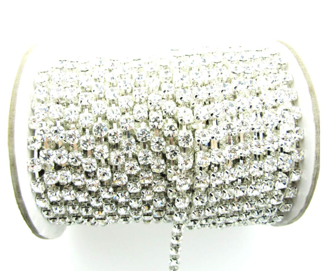 Diva Silver Chain of Stone for Jewellery Making & Other Craft Work (2m ...