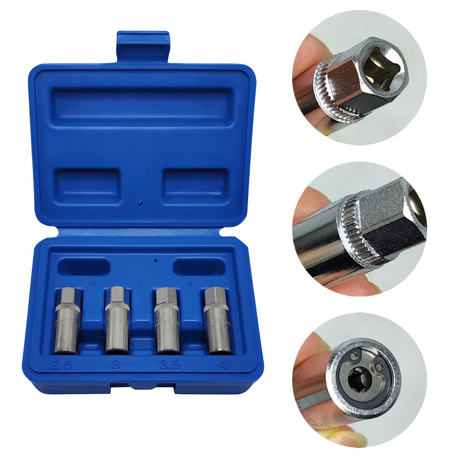 Snapklik.com : 4PCS 1/4-inch Stud Extractor Set, Broken Stud Removal ...