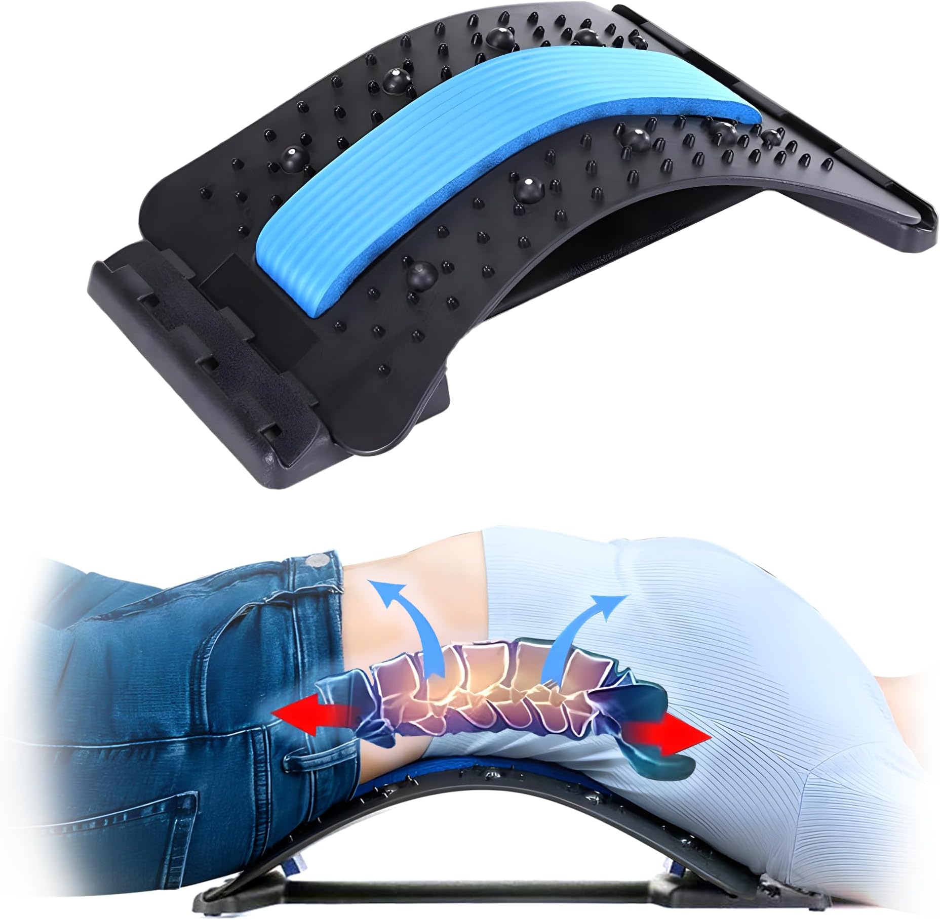 Amazon.com: Back Traction Device, Back Stretcher, Lower Back Pain ...