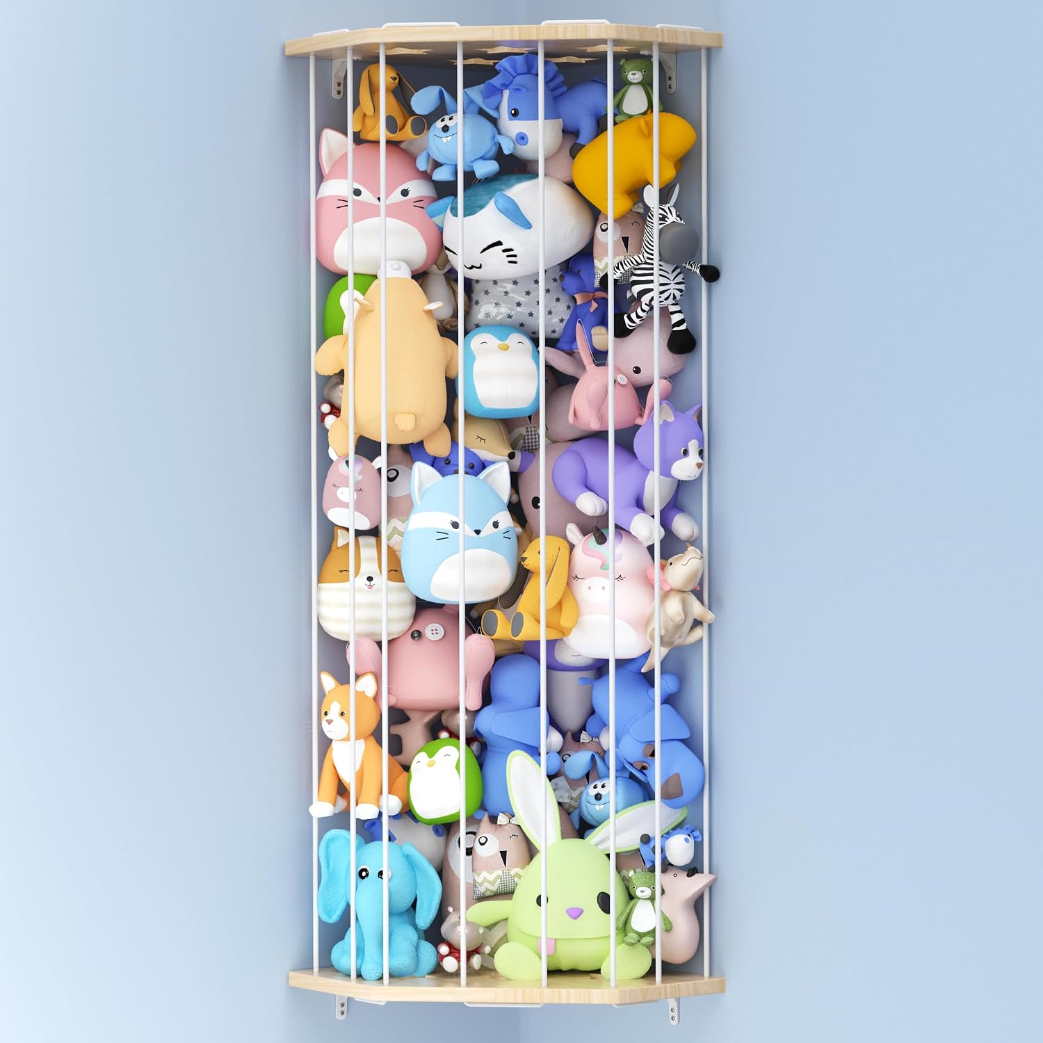 Stuffed Animal Storage, Corner Hanging Stuffed Animal Holder with ...