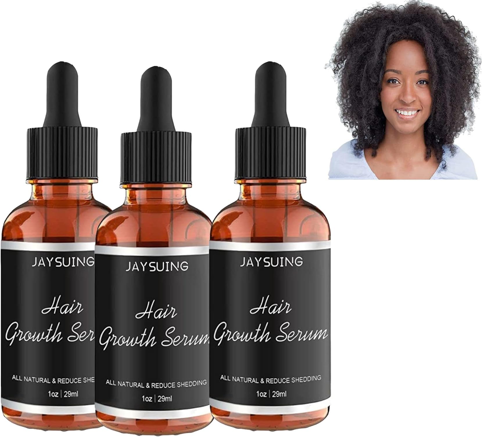 Amazon.com : NOOR HAIR Growth Serum From African Olives, for Women and ...