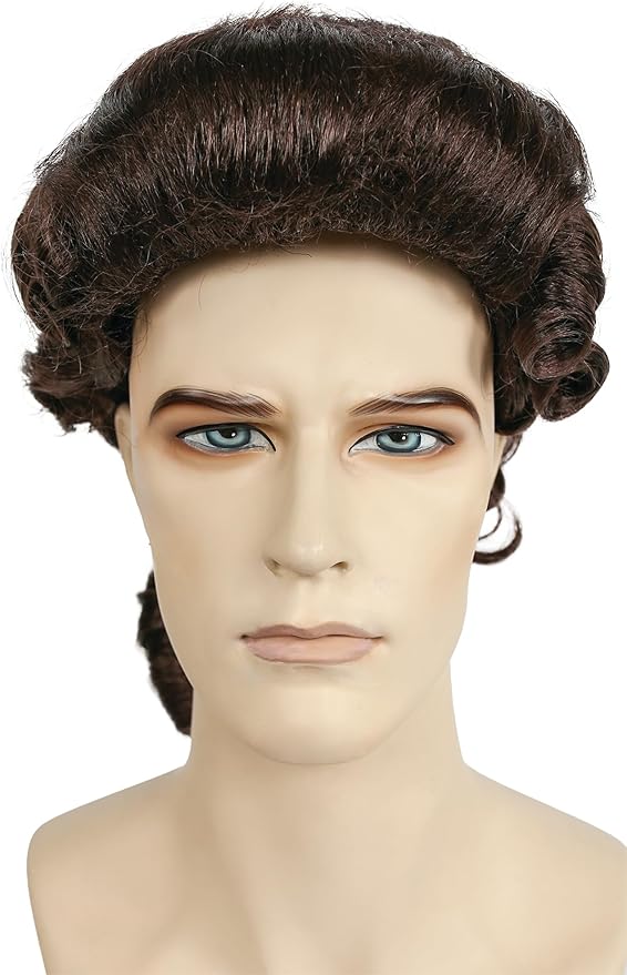 Amazon.com: Morris Costumes Men's Colonial Pony Tail Wig - Medium Brown ...