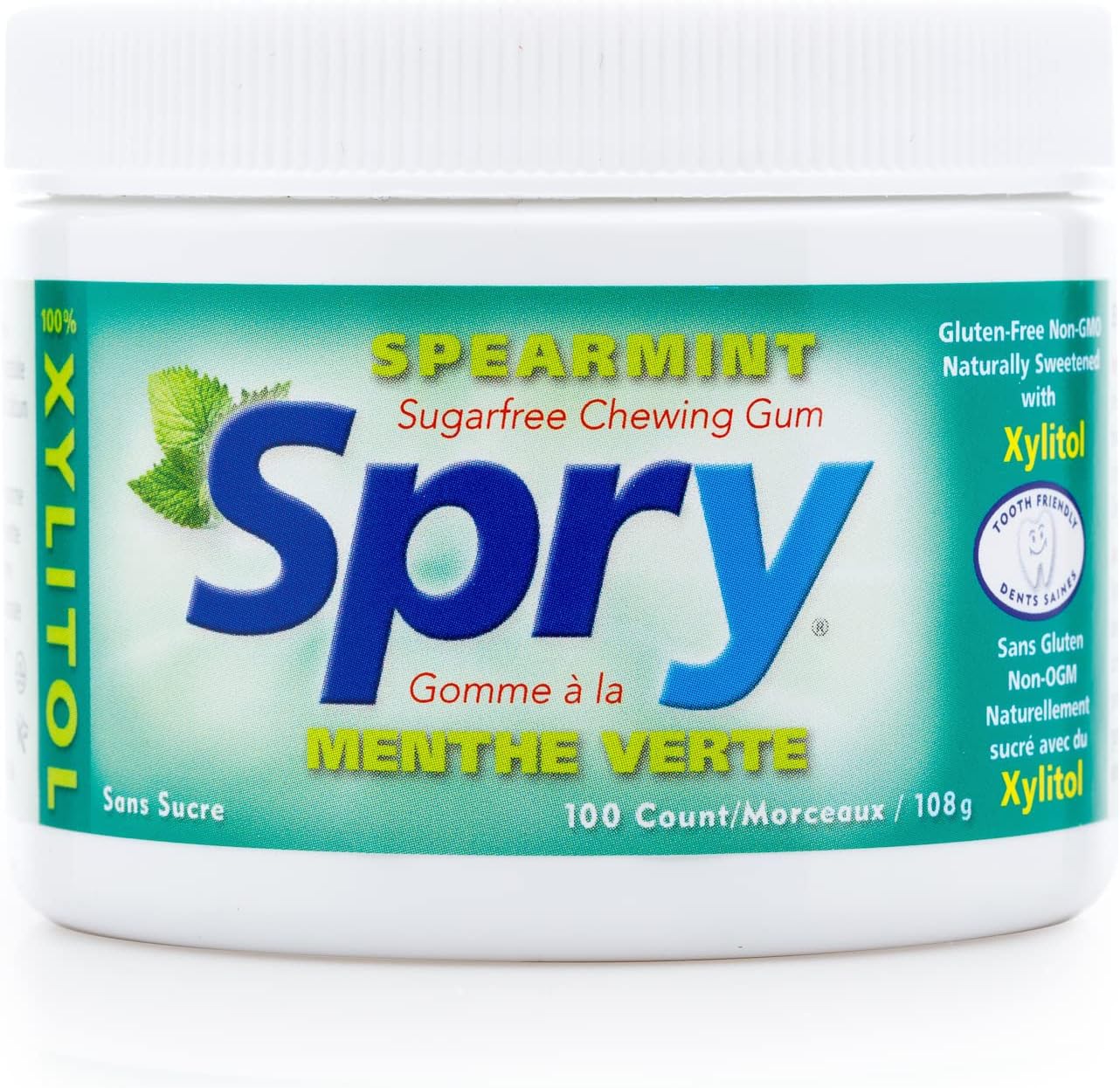 Spry Fresh Natural Xylitol Chewing Gum Dental Defense System Aspartame ...
