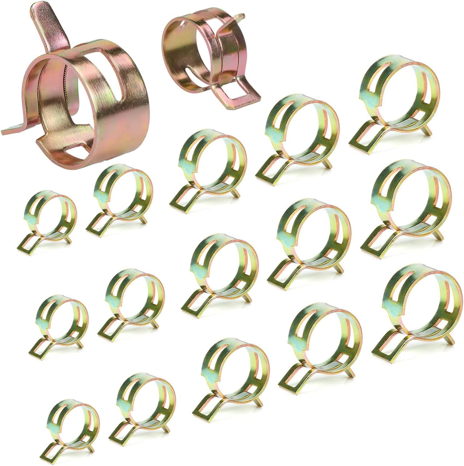 sourcing map 10mm Spring Band Type Action Fuel/Silicone Vacuum Hose ...