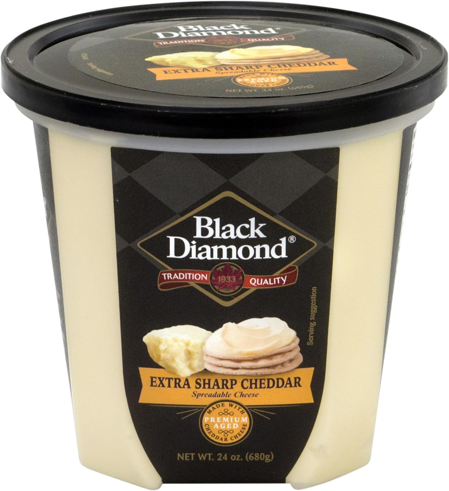 Amazon.com : Black Diamond Extra Sharp Cheddar Spread, 24 Oz. (902 ...