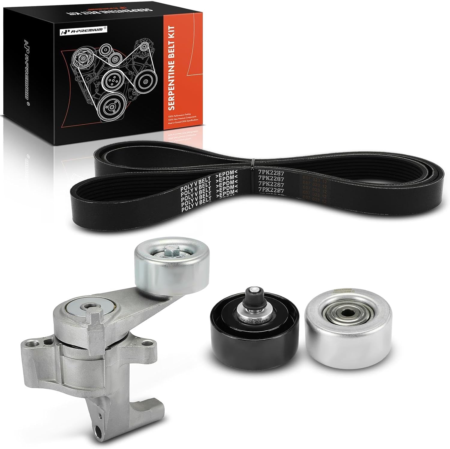 Amazon.com: A-Premium Engine Serpentine Belt Drive Kit Compatible with ...