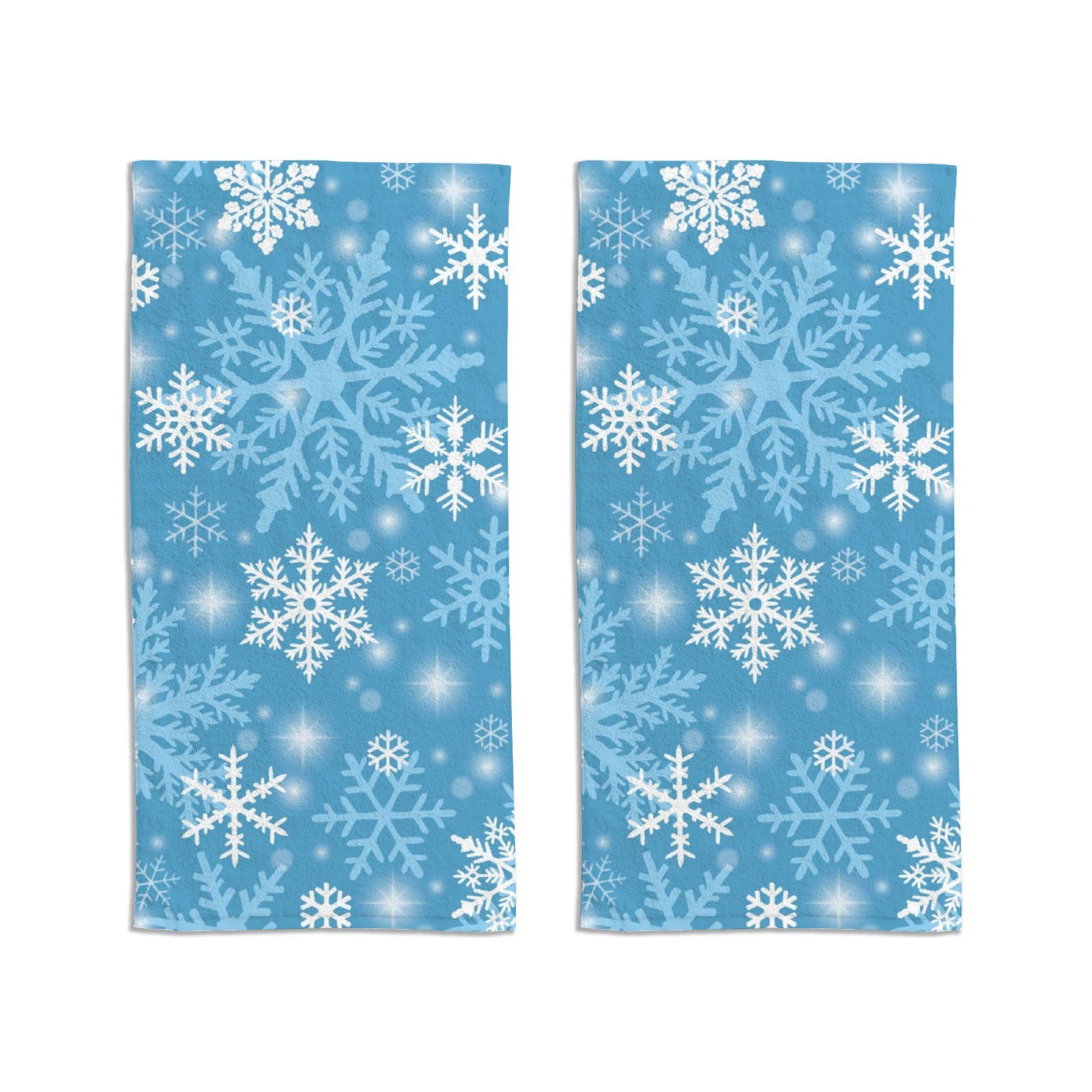 Amazon.com: BVOGOS Holiday Hand Towels for Bathroom Set of 2 White ...