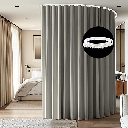 Amazon.com - cbsroro Room Divider Ceiling Mounted Curtains Track Sets ...