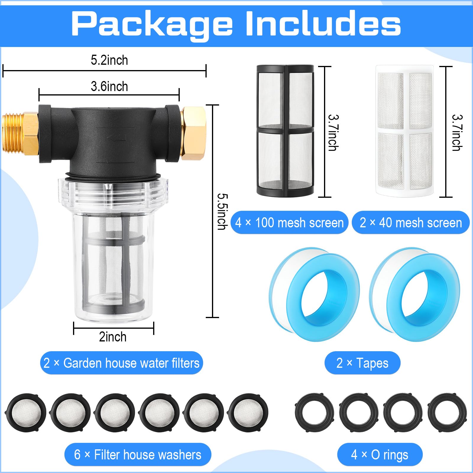 Snapklik.com : Retisee Washing Machine Water Filter Water Hose Filter ...