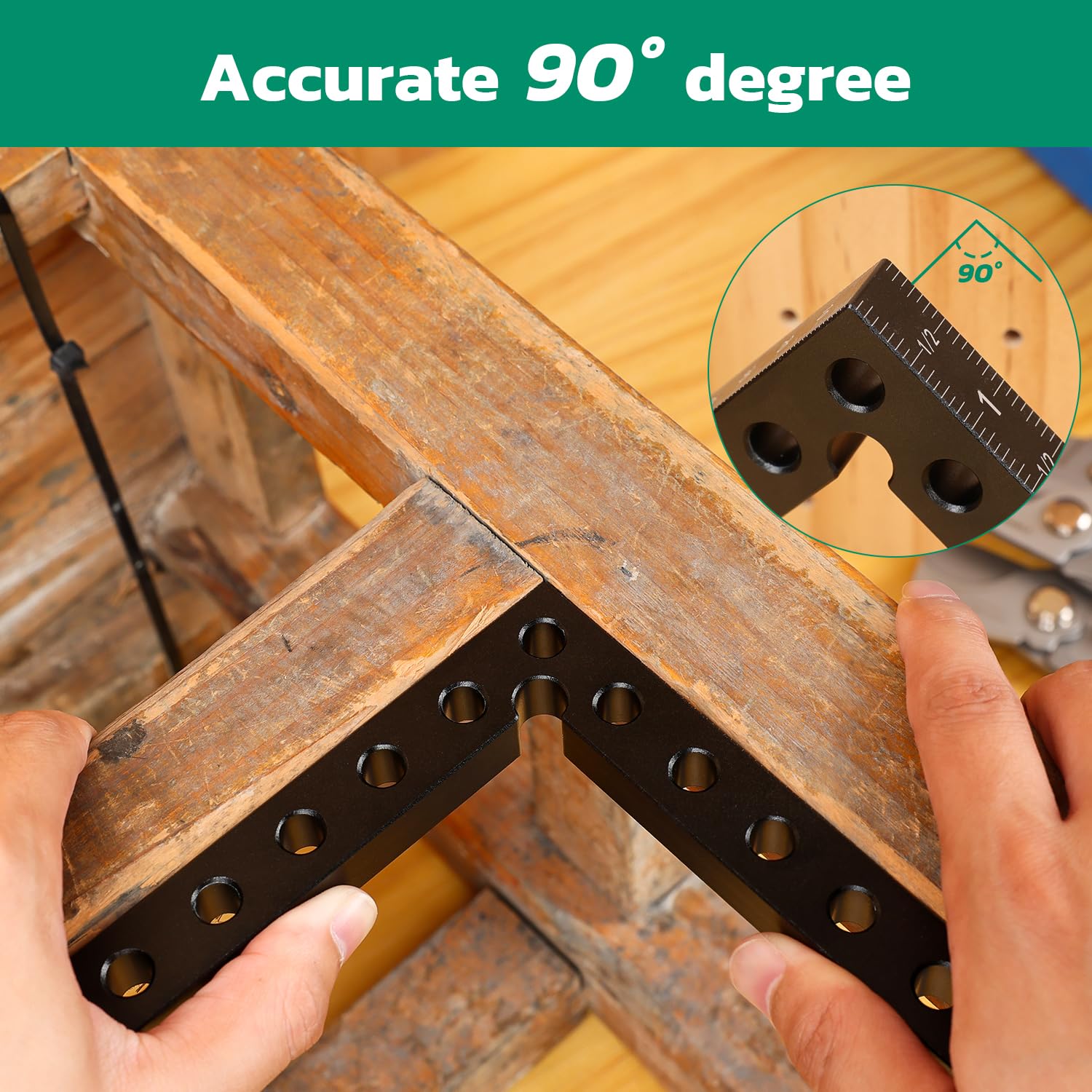 Snapklik.com : OURU 4 Pack Corner Clamps For Woodworking,Aluminum 90 ...