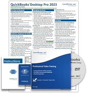 Amazon.com: TEACHUCOMP DELUXE Video Training Tutorial Course for QuickBooks Desktop Pro 2023 ...