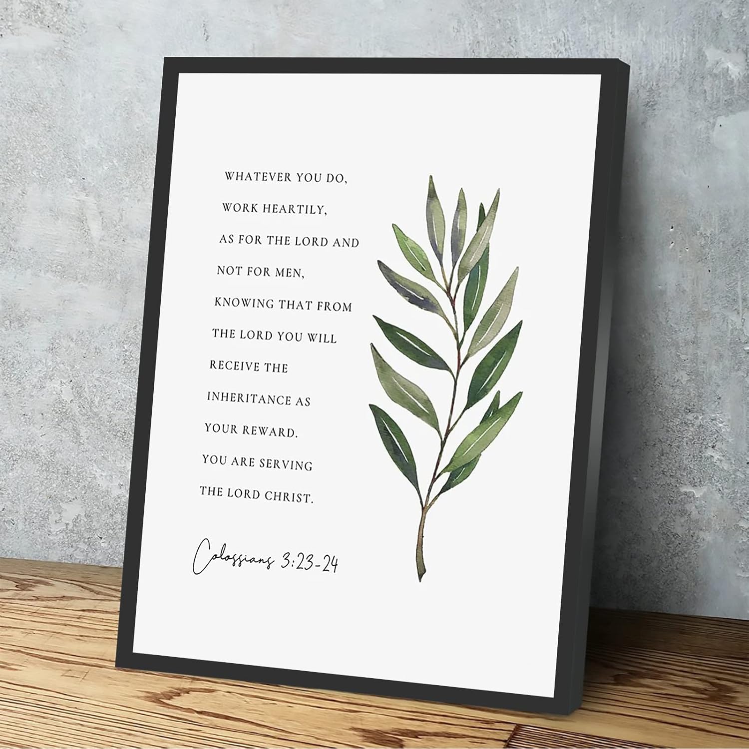 Amazon.com: Christian Scripture Wall Decor,Colossians 3:23-24 Wall Art ...