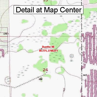 Amazon.com : USGS Topographic Quadrangle Map - Duette NE, Florida ...