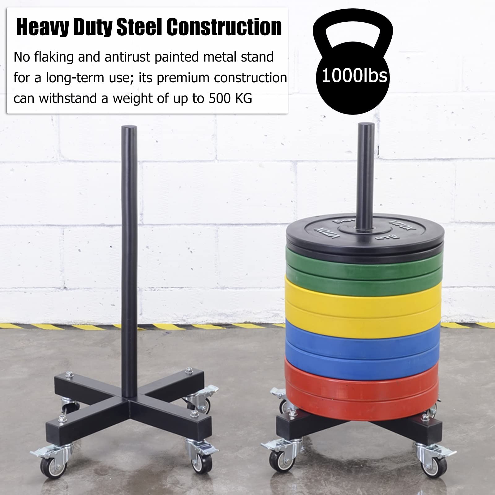 Olympic Weight Tree Olympic Weight Plate Tree With Wheels - 500kg ...