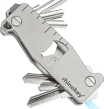 Rhinokey® - Titanium Keyholder Key Organizer Keychain Men Compact Key ...