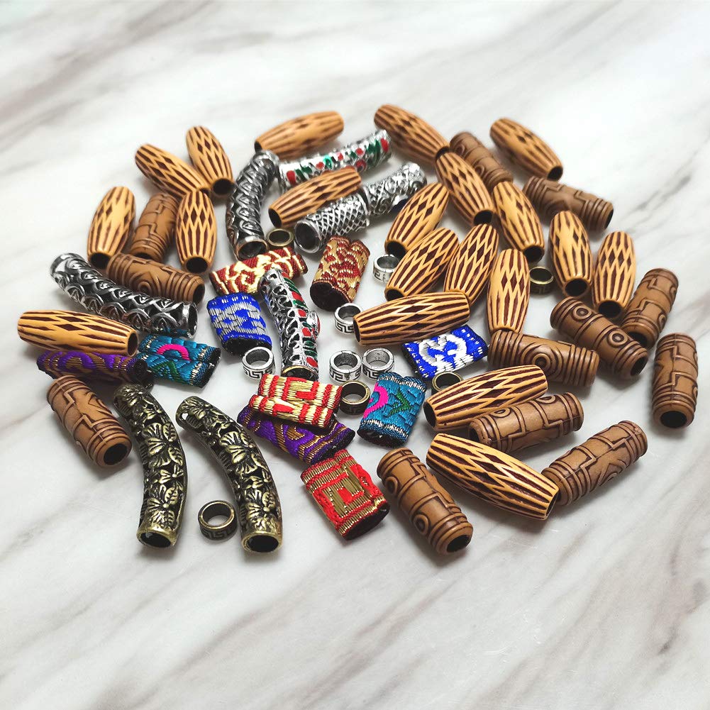 Wooden Dreadlock Beads