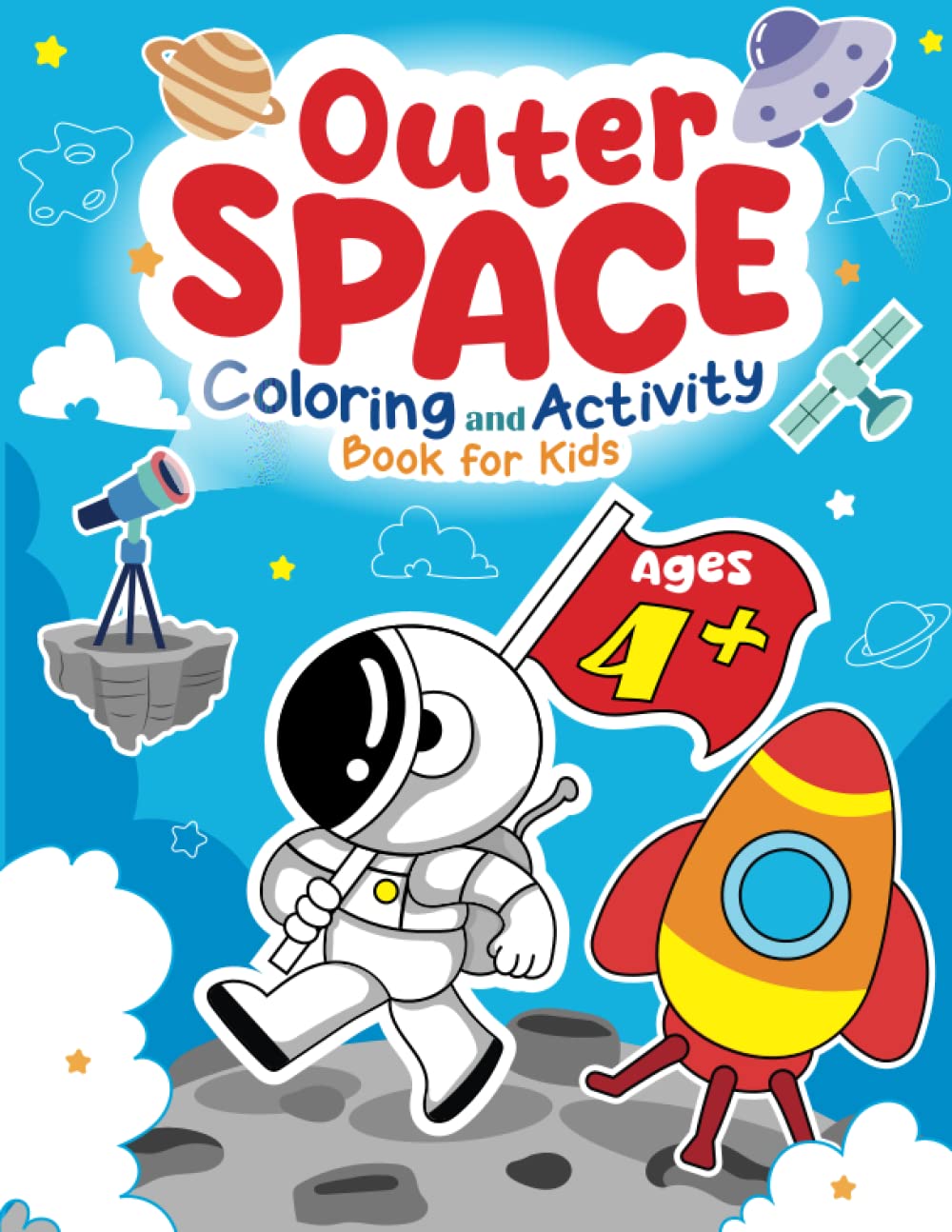 Buy Outer Space Coloring and Activity Book: Featuring Over 100 ...