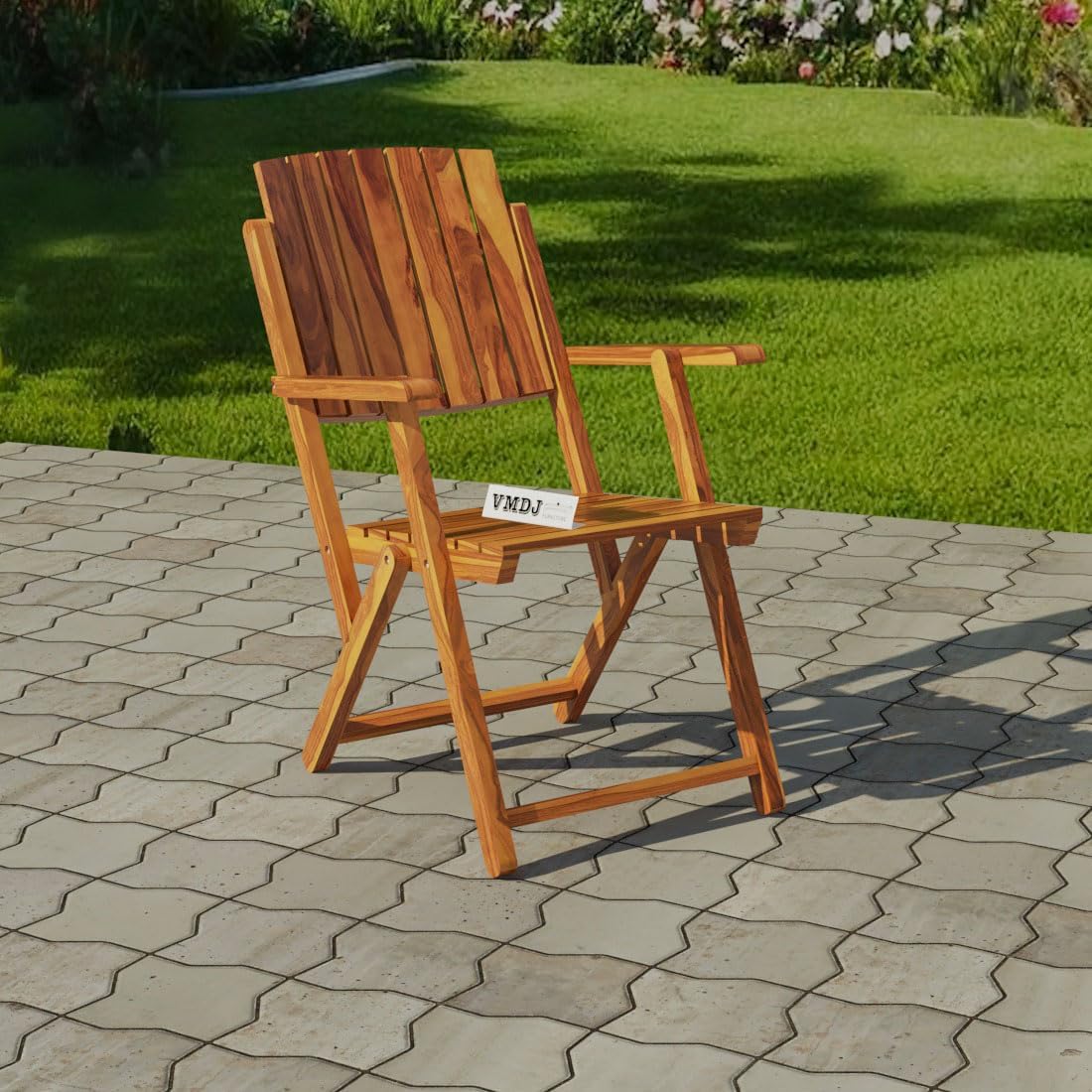 Royal Bharat Easy Chair Solid Wood Living Room Chair Finish Color ...